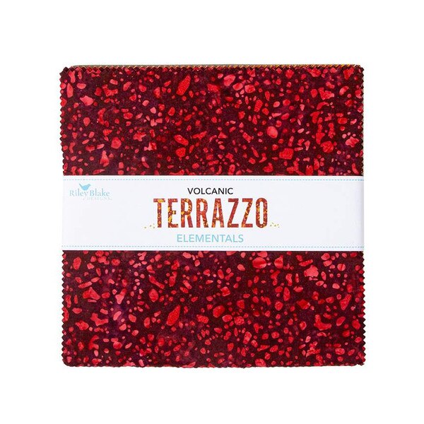 Expressions Batiks Elementals Terrazzo Volcanic 10" Stacker B | Riley Blake Designs